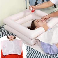 China Pvc Inflatable Care 4-Piece Set Shampoo Basin Double Layer Bedridden Elderly Shampoo Pool for sale