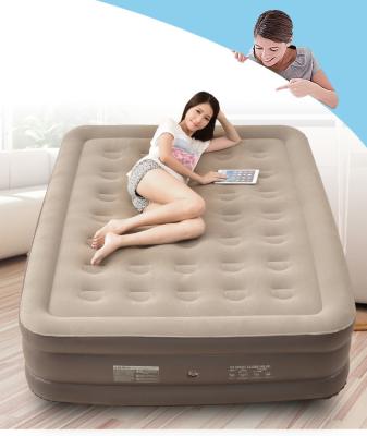 China Outdoor inflatable bed one-piece backrest 40 cm camping electric mattress automatic large inflatable tent pad for sale