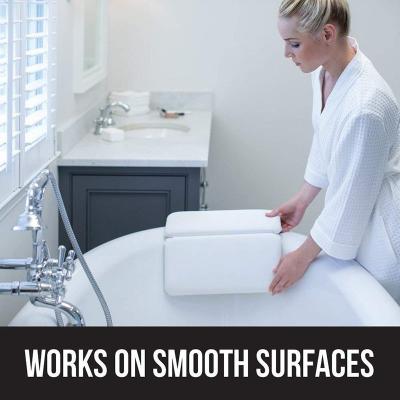 China Pu Suction Cup Non-Slip Waterproof Sponge Bath Pillow Bathtub Pillow Bathtub Cushion Permeable Quick Drying Air Tub Pillow for sale