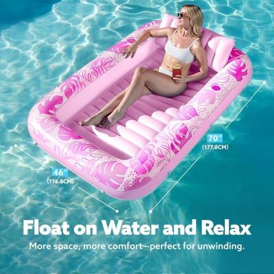 China Durable PVC Water Inflatable Float with 180kg Capacity and Repair Patch Kit for Pool, Lake, and Beach for sale