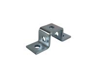 China Unistrut Angle Brackets 45 Degree 90 Degree 4 Hole Stainless Steel Strut Channel Fitting for sale