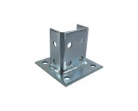 China Unistrut Angle Brackets 45 Degree 90 Degree 4 Hole Stainless Steel Strut Channel Fitting for sale