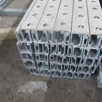 China Half Slotted Metal Framing Strut Channel Unistrut 41x41 for sale