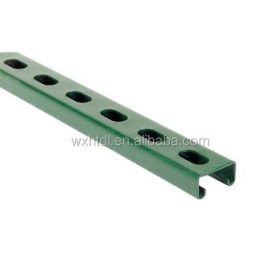China Double 10 Ft 12 Gauge Half Slotted Metal Framing Strut Channel ss for sale