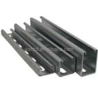 China Double 10 Ft 12 Gauge Half Slotted Metal Framing Strut Channel ss for sale