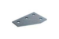 China Unistrut 2 Hole 3-Hole 4 Hole Splice Flat Plates Steel Metal Channel Fittings for sale