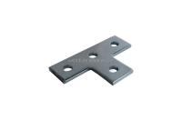 China Unistrut 2 Hole 3-Hole 4 Hole Splice Flat Plates Steel Metal Channel Fittings for sale