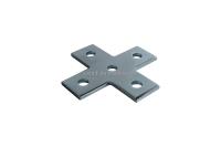 China Unistrut 2 Hole 3-Hole 4 Hole Splice Flat Plates Steel Metal Channel Fittings for sale