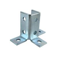 China Standard Base Plate Steel Frame Connection Fitting For Channel 15-20Kg for sale