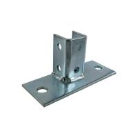 China Standard Base Plate Steel Frame Connection Fitting For Channel 15-20Kg for sale