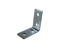 China Unistrut 4 Hole Angle Bracket L Shape Electrical Galvanized Angle Pipe Fittings for sale