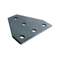 China Flat Four 4 Hole Corner Gusset Plate 7.62 X 7.62 X 1.62 Inch 3-1/2