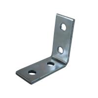 China Right Angle Threaded Rod Clip With 1/4in Hole Glass Railing Top Channel Fittings for sale