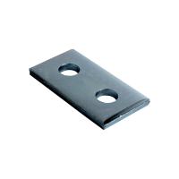 China Carbon Steel Flat Strut Plate Electric Channel Fitting Stamping Type 40mm Width for sale