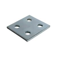 China Carbon Steel Flat Strut Plate Electric Channel Fitting Stamping Type 40mm Width for sale