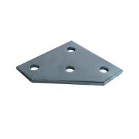 China 4 Hole Flat Straight Strut Bracket Unistrut Bolt Nut Stamping Plate Connector L T Shaped for sale