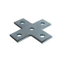 China 4 Hole Flat Straight Strut Bracket Unistrut Bolt Nut Stamping Plate Connector L T Shaped for sale