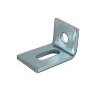 China 2 Hole 90 Degree Angle Strut Bracket L Unistrut Silver Galvanized Corner Post for sale