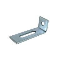 China 2 Hole 90 Degree Angle Strut Bracket L Unistrut Silver Galvanized Corner Post for sale
