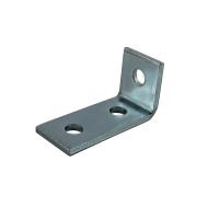China 2 Hole 90 Degree Angle Strut Bracket L Unistrut Silver Galvanized Corner Post for sale