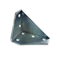 China 4 Hole 90 Degree Angle Strut Bracket  L Shaped Wall Mount Galvanized 6mm for sale
