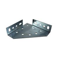 China 4 Hole 90 Degree Angle Strut Bracket  L Shaped Wall Mount Galvanized 6mm for sale