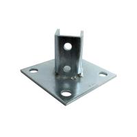 China Galvanized Stainless Steel Strut Brackets U Shape Post Base Frameless for sale