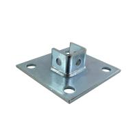 China Galvanized Stainless Steel Strut Brackets U Shape Post Base Frameless for sale