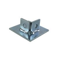 China Galvanized Stainless Steel Strut Brackets U Shape Post Base Frameless for sale