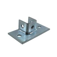 China Galvanized Stainless Steel Strut Brackets U Shape Post Base Frameless for sale