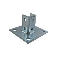 China Galvanized Stainless Steel Strut Brackets U Shape Post Base Frameless for sale