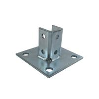 China Wall Unistrut Cantilever Brackets Sheet Metal Welding Metal Steel Post Base for sale