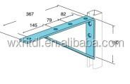 China 500mm 450mm Tainless Steel Cantilever Brackets Strut Channel for sale