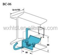 China 2-In U-Bolt Strut Beam Clamp Channel Universal for sale