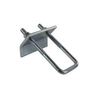 China Square Zinc Beam Clamp Blue White Stamping Parts U Form Bolt Steel Strut for sale