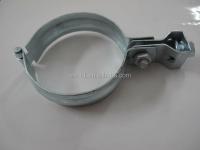 China Stainless Steel Pipe Clamps With Rubber Grommet Brackets Strap Support for sale