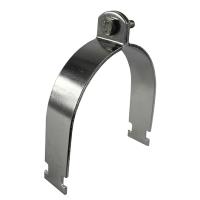 China 33-36mm 1 Inch Heavy Duty Galvanized Carbon Steel Metal Pipe Clamps for sale
