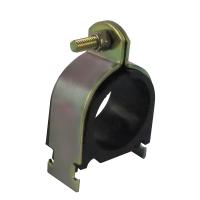 China 33-36mm 1 Inch Heavy Duty Galvanized Carbon Steel Metal Pipe Clamps for sale
