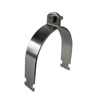 China Fast Dispatch Galvanized Carbon Steel Q235 Cushioned Strut 3 Inch Pipe Heavy Steel Saddle Clamp for sale