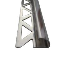 China Waterproof Stainless Steel Tile Trim with 0.8mm~1mm Thickness and 2.5m/2.7m Length for Floor Decoration for sale