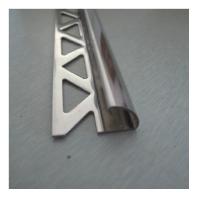 China Waterproof Stainless Steel Tile Trim with 0.8mm~1mm Thickness and 2.5m/2.7m Length for Floor Decoration for sale
