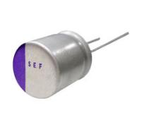 China 20SEF120M 120uF 20V Aluminum Polymer Capacitor Radial 25 MOhm for sale