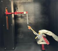 China Keystroke Electrical Plastic Flame Test Chamber Combustion Tester 105ml/Min for sale