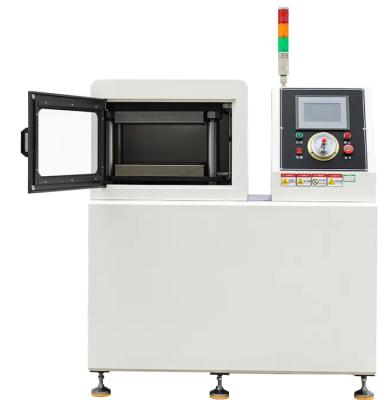 China 30 Ton Pressure Capacity Plate Rubber Testing Machine With Platen Hardness Of 50-60HRC for sale