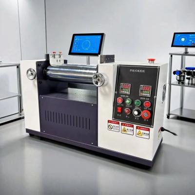China Manual Control Rubber Mixing Machine with 50-60HRC Roller Hardness and 750x380x600mm Specification for sale