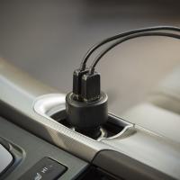 China Targus Dual USB 12V Cigarette Lighter Adapter Anodizing For IPad for sale