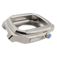 China 44mm CNC Watch Parts Stainless Steel Smart Watch Case For Apple Watch Series for sale