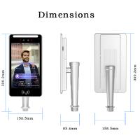 China Biometric Facial Access Control Terminal Support  QR Code NFC SDK OEM ODM 10.1-Inch Face Recognition Attendance Management for sale