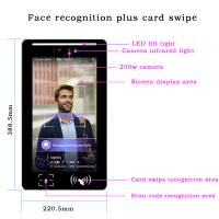 China OEM ODM 13.3 Inch Biometric Facial Recognition Security System SDK Enabled NFC Card Attendance Punch & Reset Features for sale