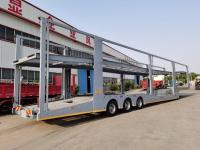 China Van Type Two Axle Car Hauling Semi Trailers Equipped With BPW Axles for sale